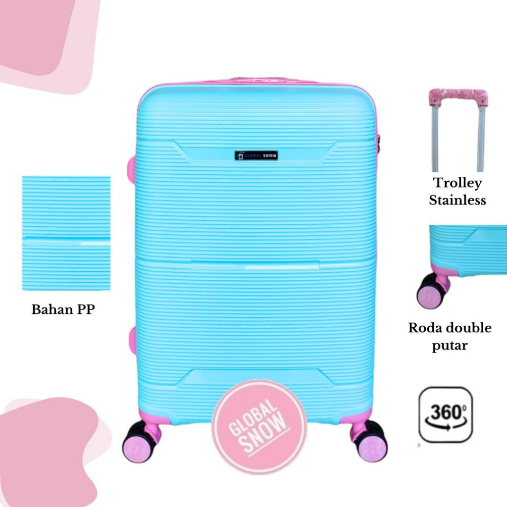 Jual Koper ANTI PECAH 20 inch PP Global Snow - GS 002 / KOPER 20INCH ...