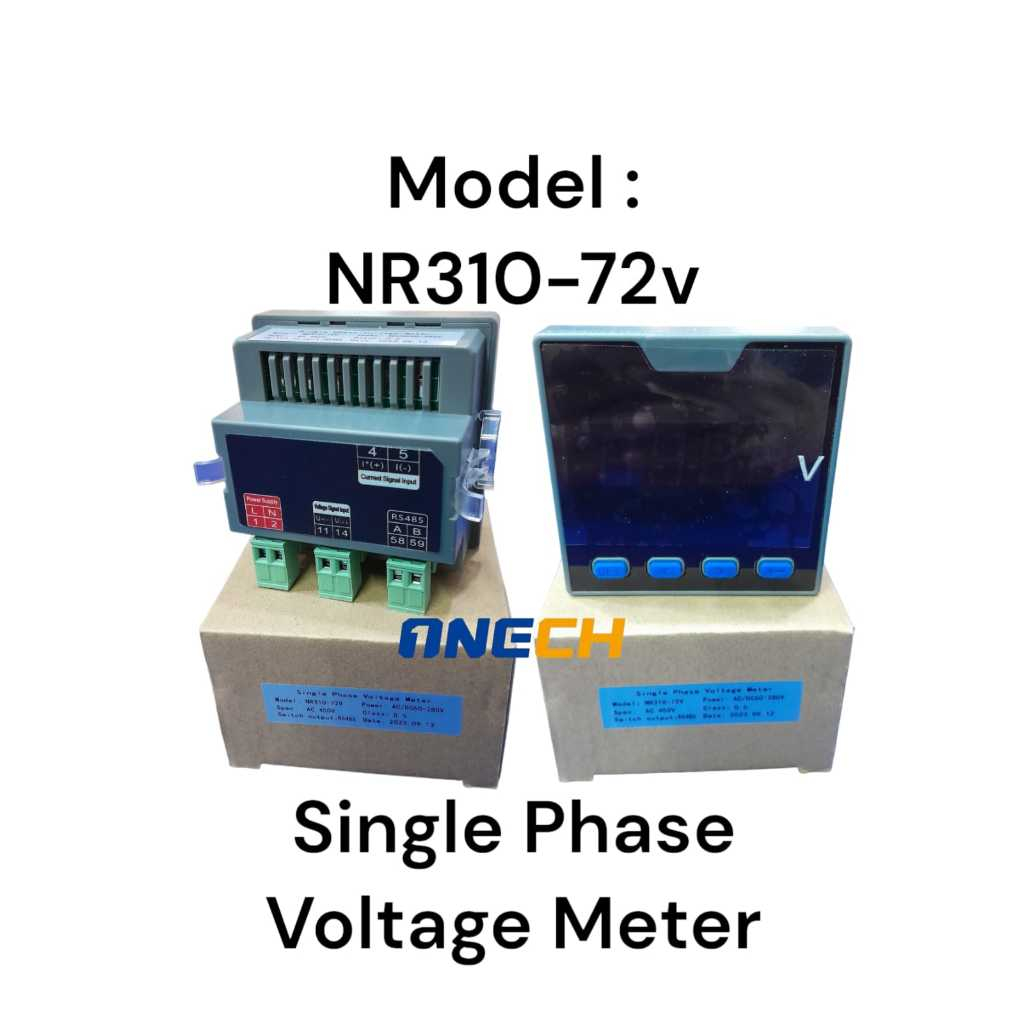Jual Single Phase Voltage Meter / Ampere Meter LED / Panel Meter ...