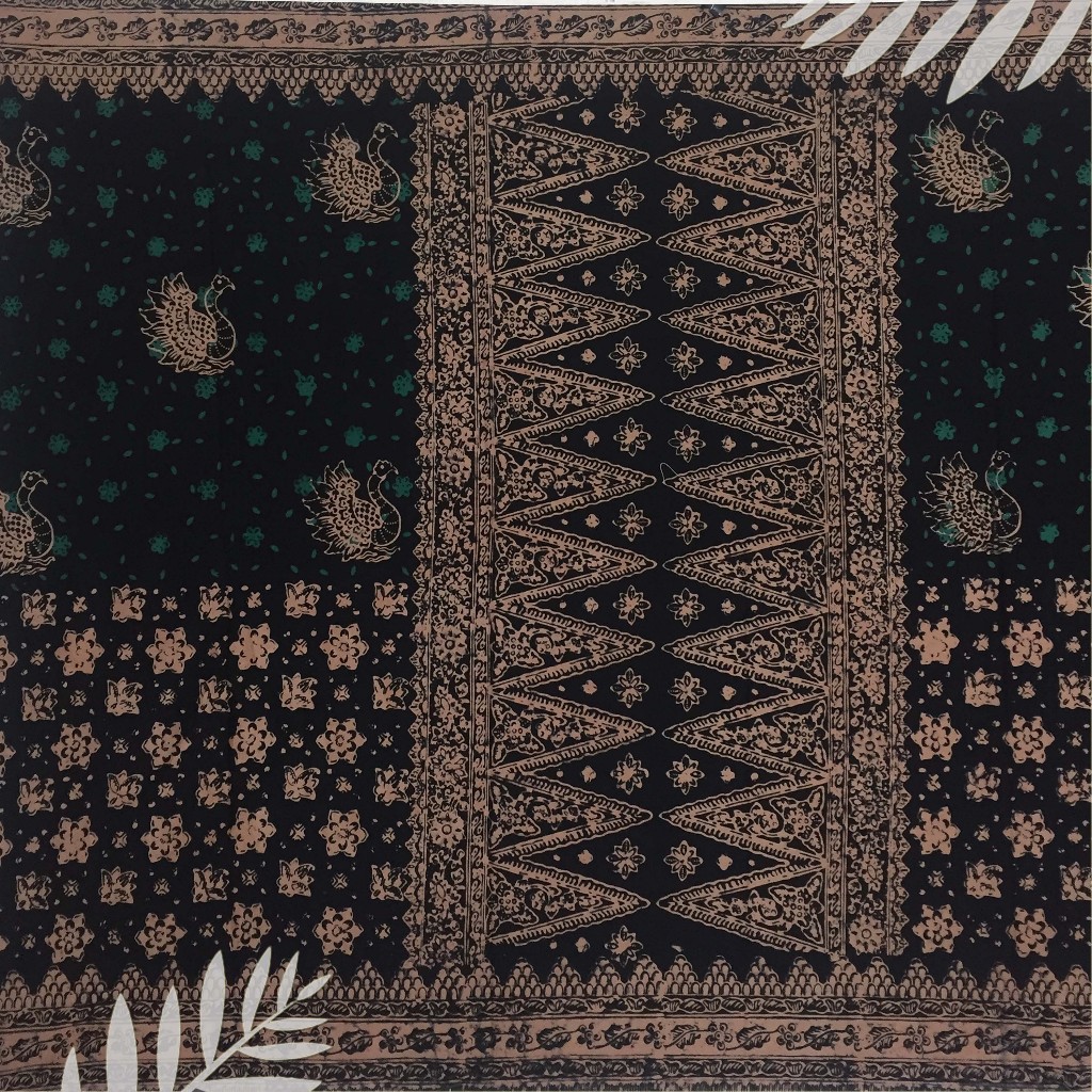 Jual Batik jambi motif angso coklat hijau | kain (Panjang.2m Lebar ...