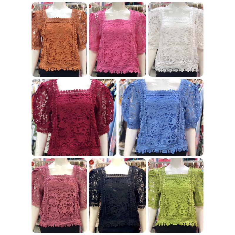 Jual Blus Brokat An An MADE IN THAILAND Max LD 108cm (WAJIB CHAT ADMIN ...