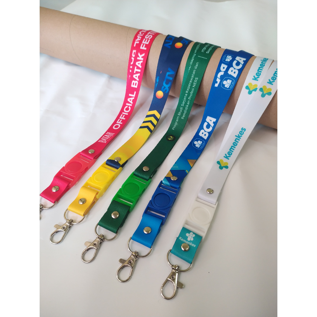 Jual Tali Lanyard Custom Stopper Warna Warni Desain Suka-suka Full ...