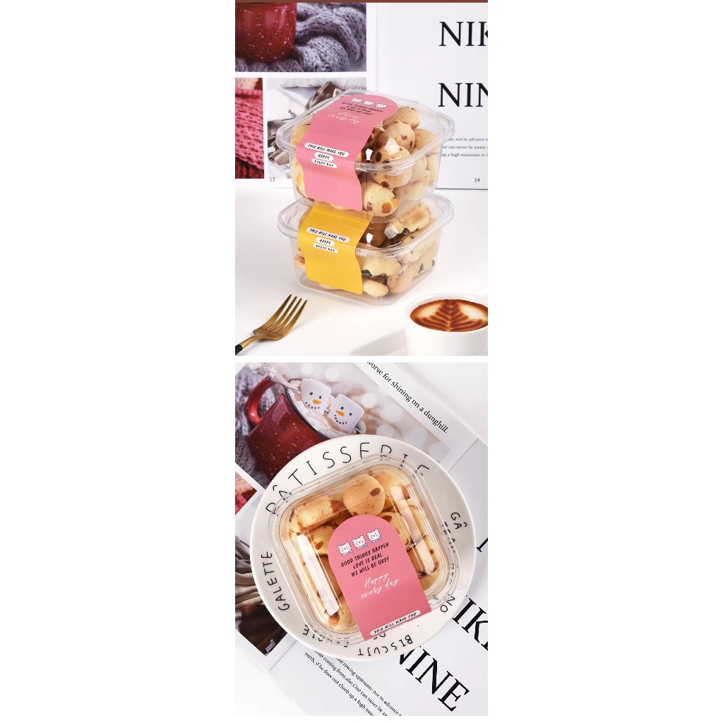 Jual 10 pcs PREMIUM KOREAN COOKIES BOX FOOD GRADE KOTAK BISKUIT ...