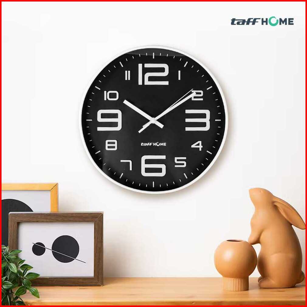Jual TaffHOME Jam Dinding Bulat Quartz Creative Design Modern 29 cm ...