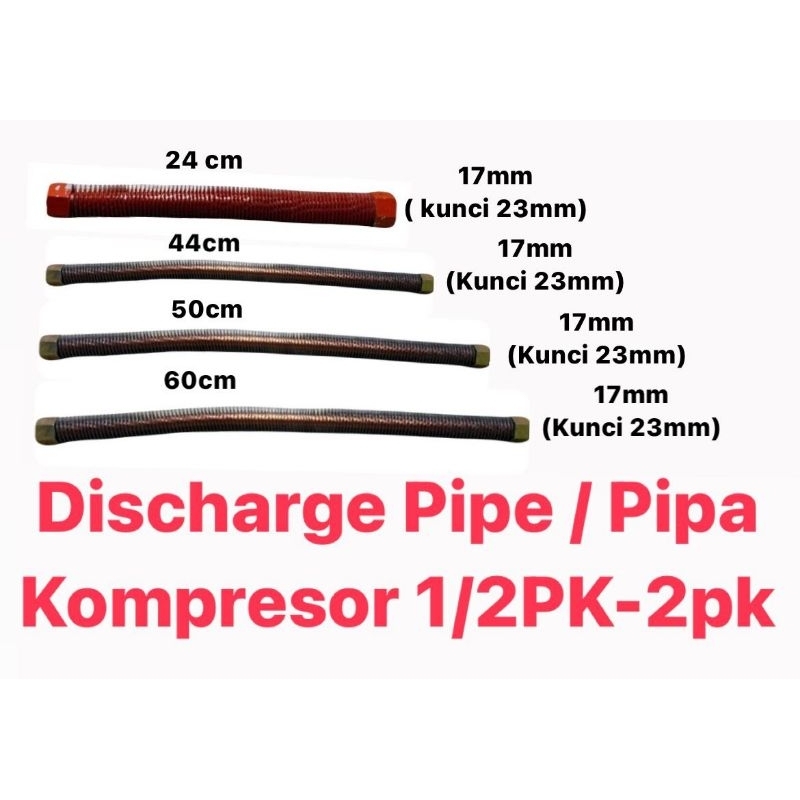 Jual Selang pipa kompresor 1/2pk 1PK orange / discharge pipe A 1/2pk 1PK | Shopee Indonesia