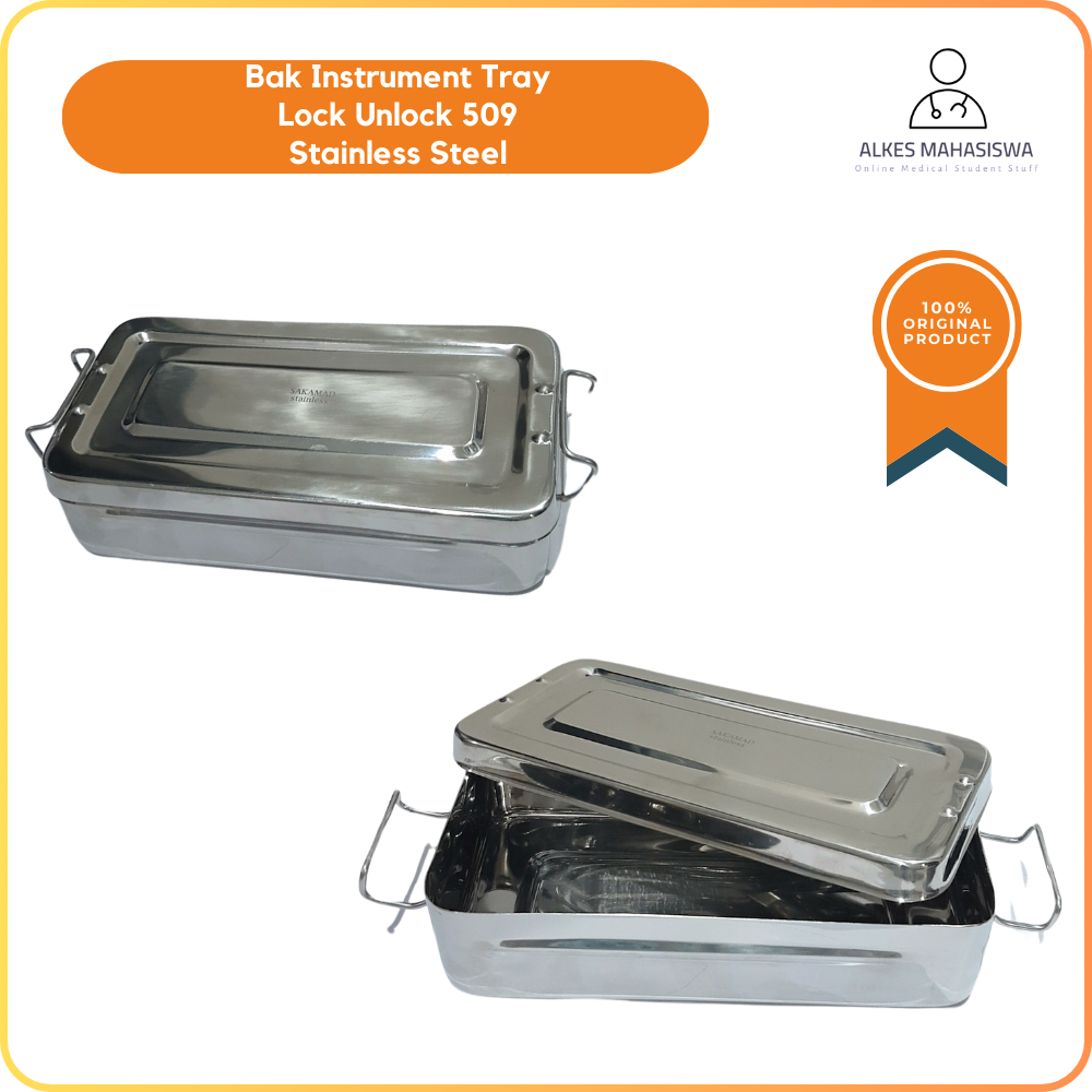 Jual Bak Instrumen 509 Tray Lock Unlock Pakai Kunci Sakamed Stainless ...