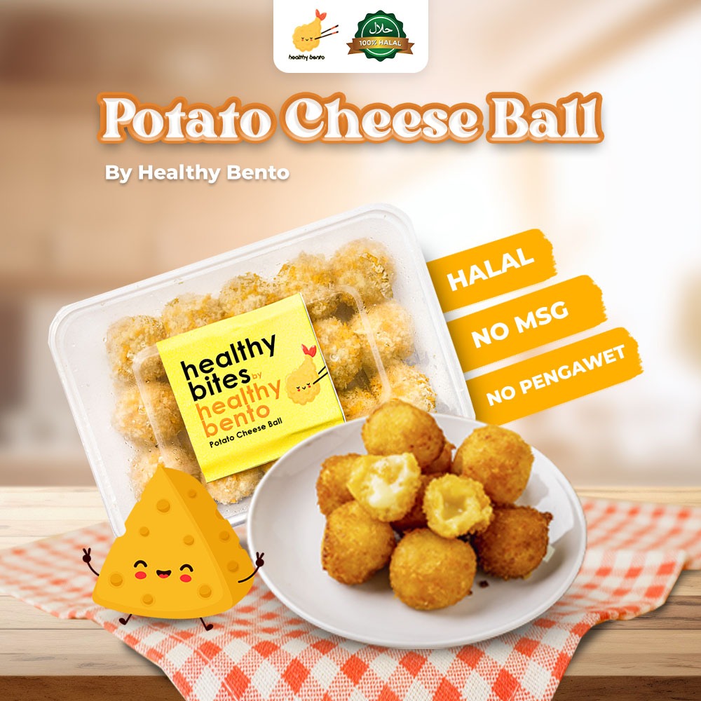 Jual Potato Cheese Ball HEALTHY BENTO - FROZEN FOOD ANAK - Bola kentang ...