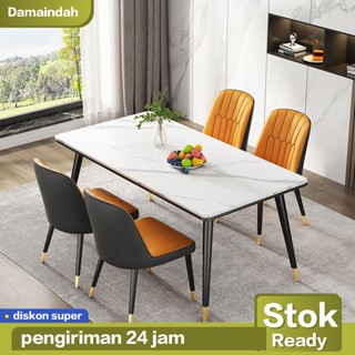 Jual Damaindah Meja Makan Set 4 Kursi / Meja Makan Aesthetic / Meja Makan Kayu Dengan Sticker ...