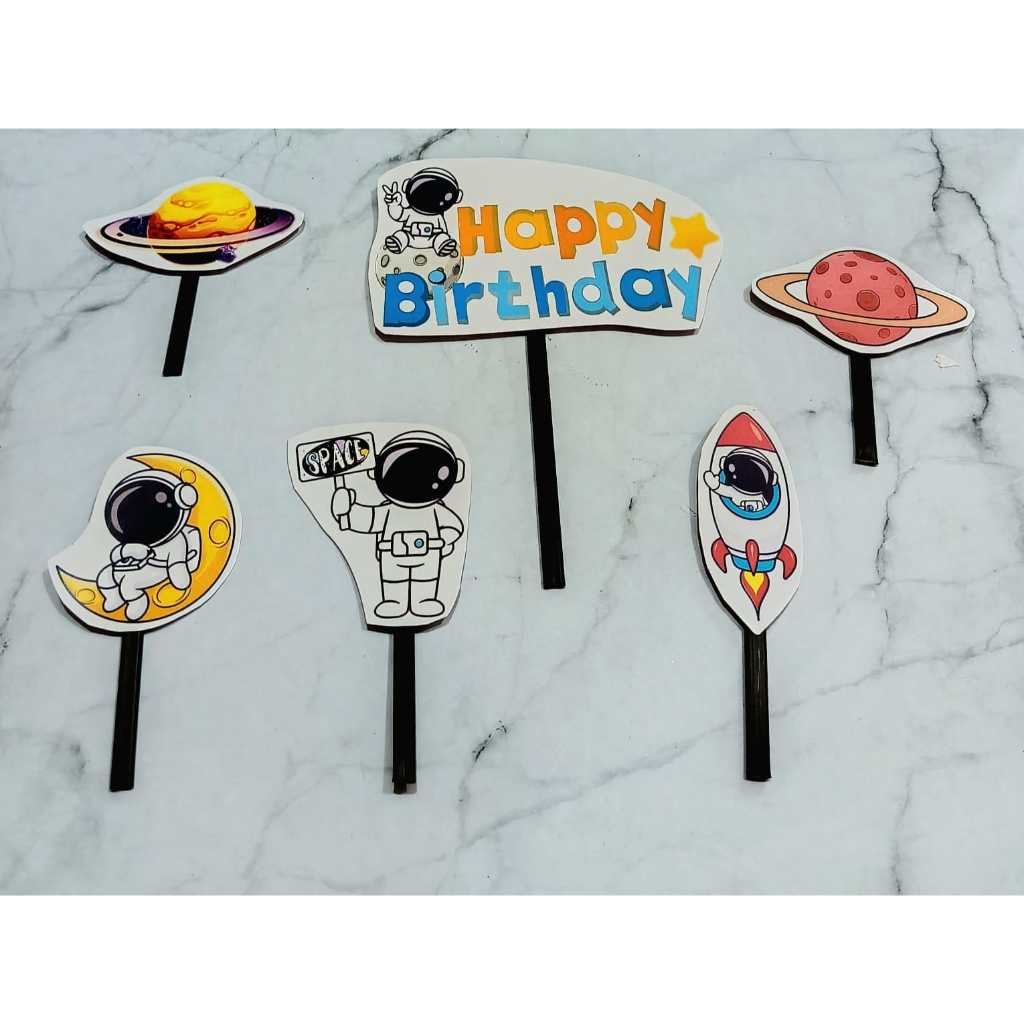 Jual CAKE TOPPER MOTIF ASTRONOT/CAKE TOPPER ULANG TAHUN | Shopee Indonesia