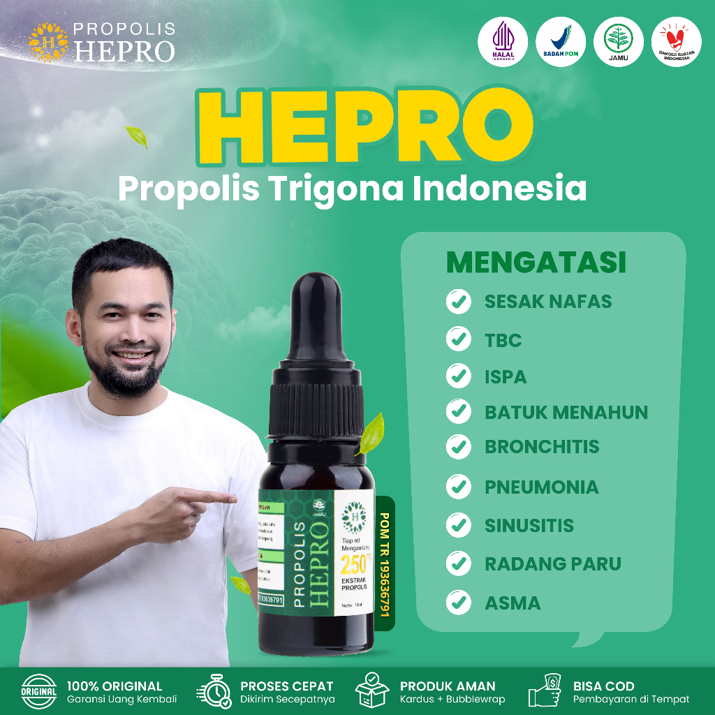 Jual Propolis Hepro Trigona asli Indonesia - Obat TBC Liver Asma Sesak ...