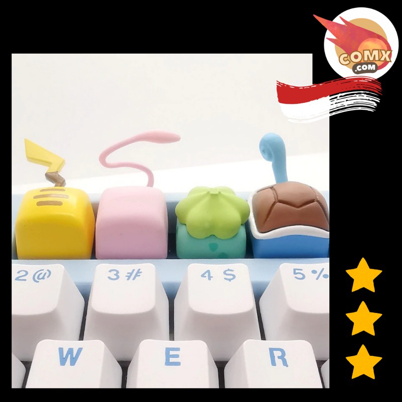 Jual COMX Pokemon Anime Kawaii Keycaps For Mechanical Keyboard Caps ...