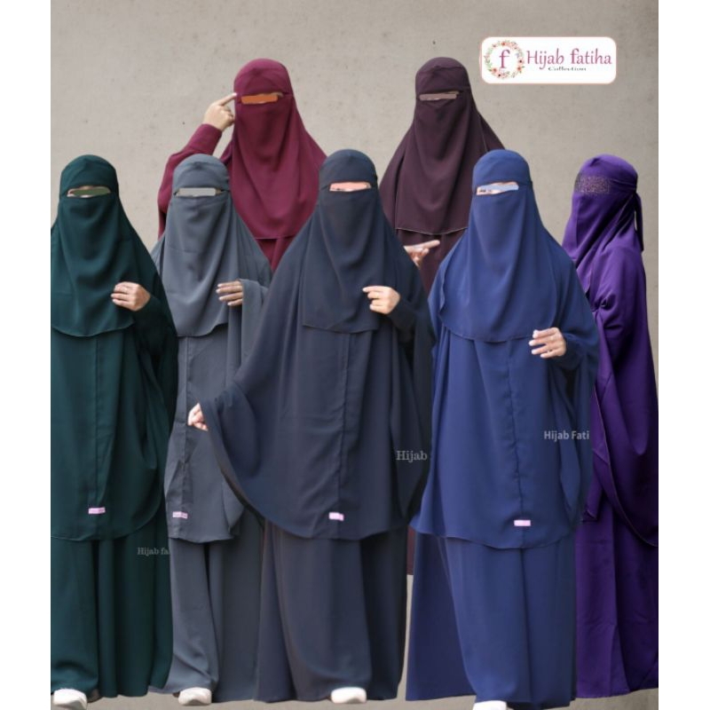 Jual Gamis Syari set Polos Fathina, CADAR BANDANA, Hijab Fatiha ...