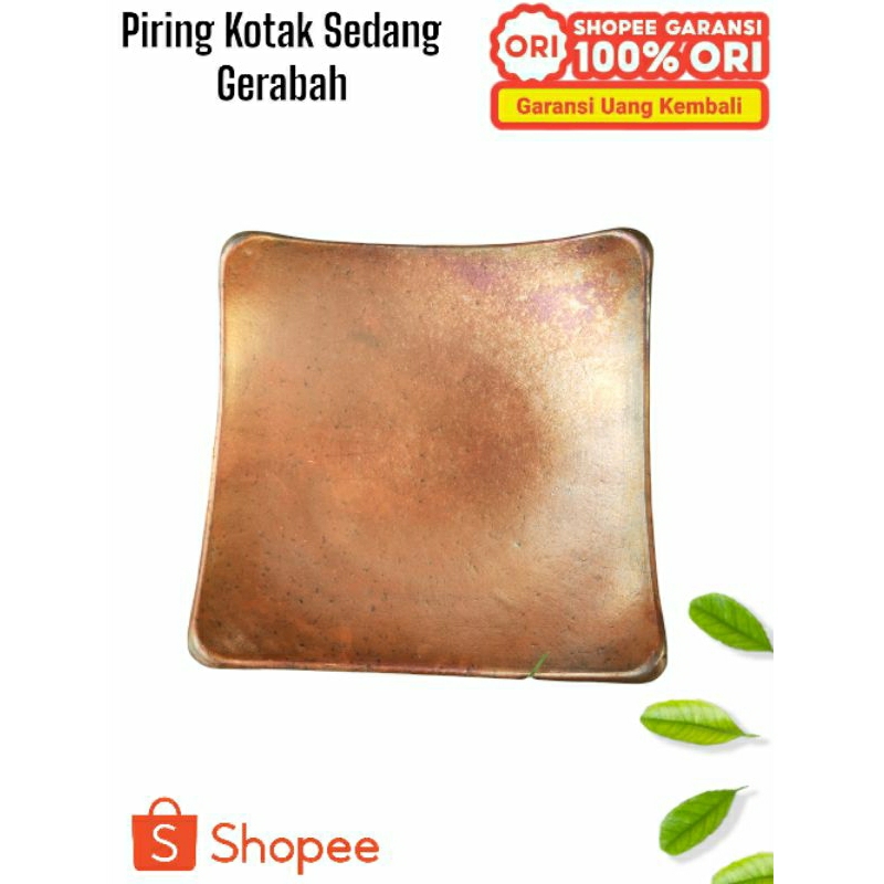 Jual Piring Kotak Sedang Gerabah Tanah Liat D20cm | Shopee Indonesia