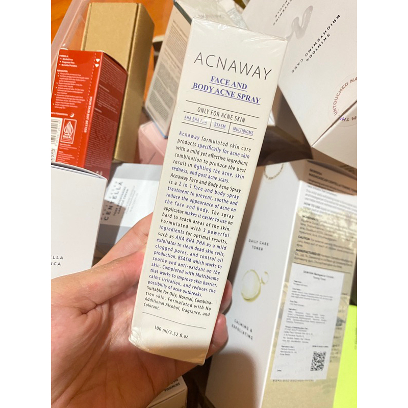 Jual NEW!! ACNAWAY Acne Face and Body Spray Spray Jerawat untuk ...