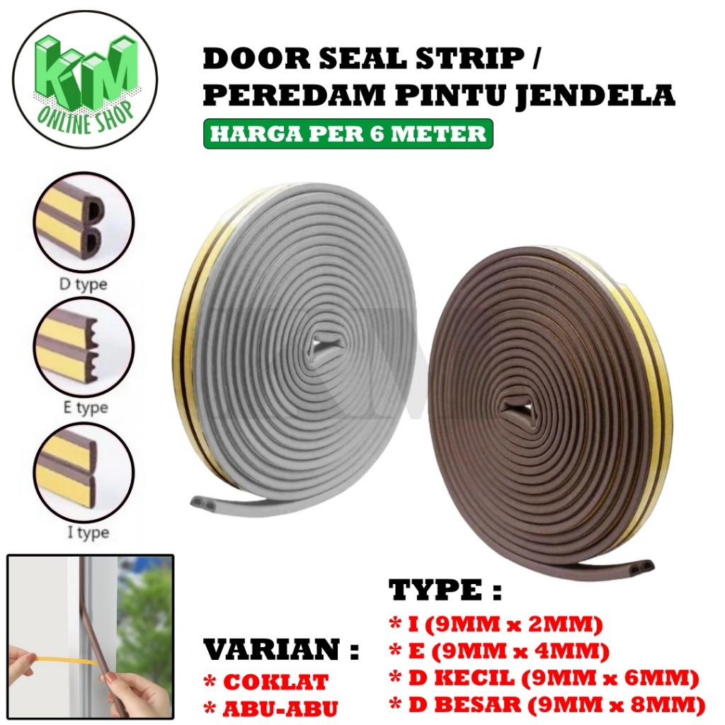 Jual Door Seal Pintu & Jendela / List Door Seal Strip / Karet Peredam ...