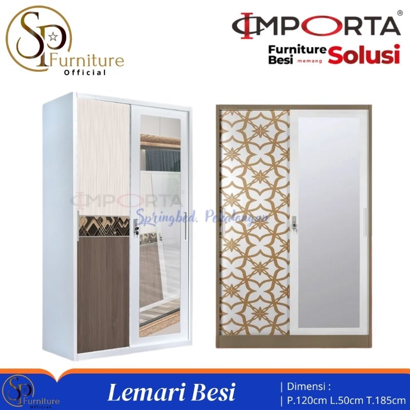 Jual Lemari Besi Importa / Lemari Besi Jumbo / Lemari Pakaian Sliding ...