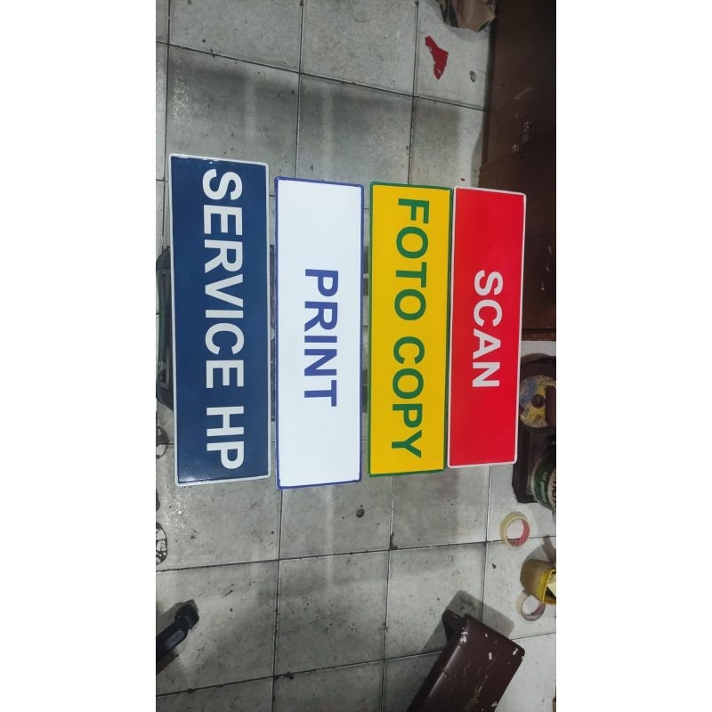 Jual papan nama ruangan, plang jalan, nomor rumah, rambu rambu, plang ...