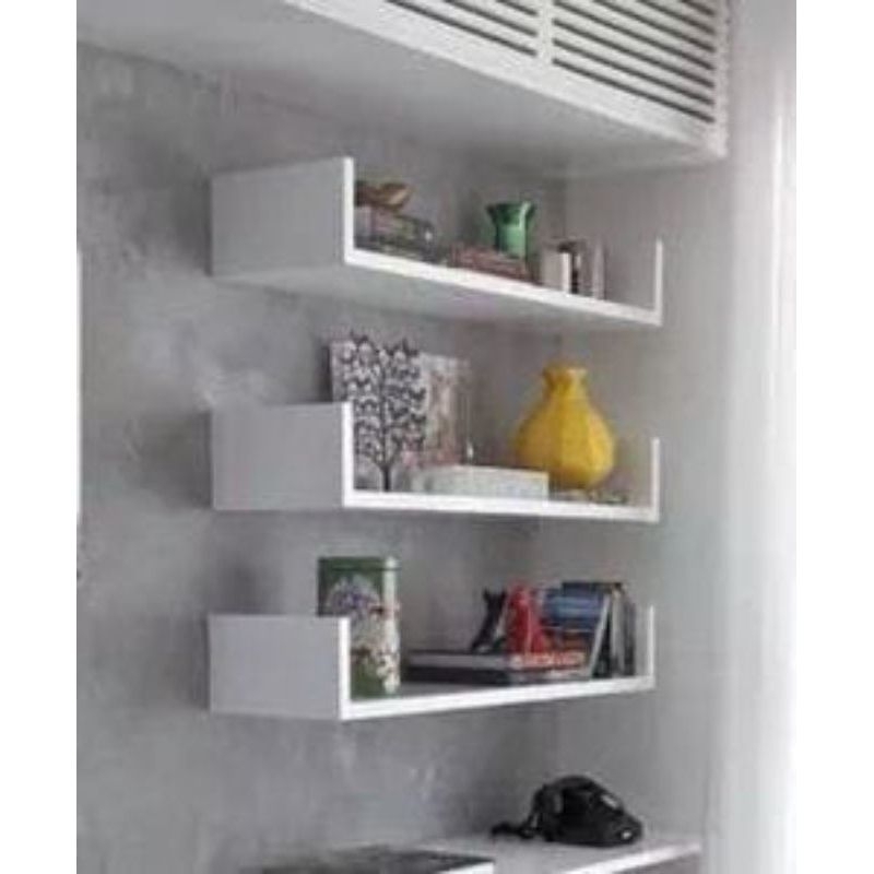 Jual LEBAR 20 CM. RAK U RAK DINDING, RAK BUKU, RAK HIAS | Shopee Indonesia