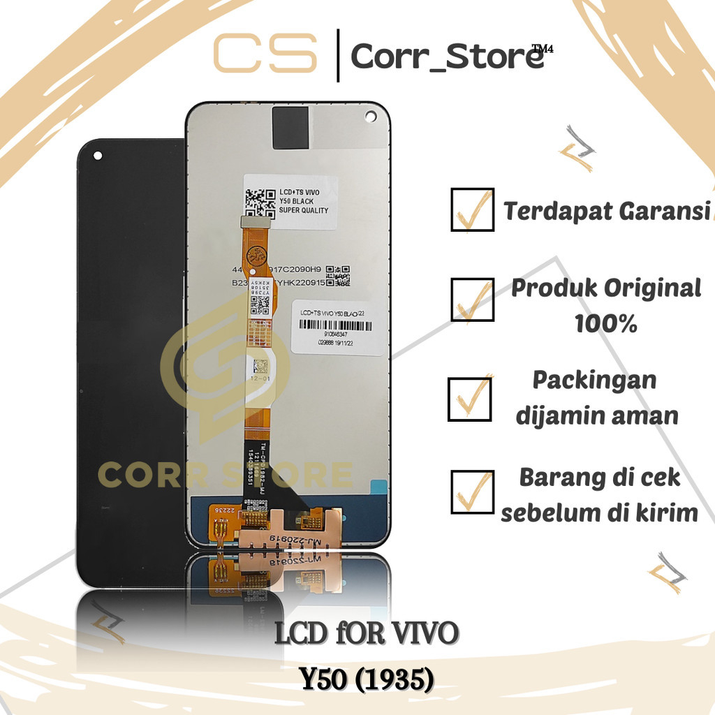 Jual LCD VIVO Y50 / LCD TOUCHSCREEN VIVO Y50 1935 ORIGINAL COMPLETE ...