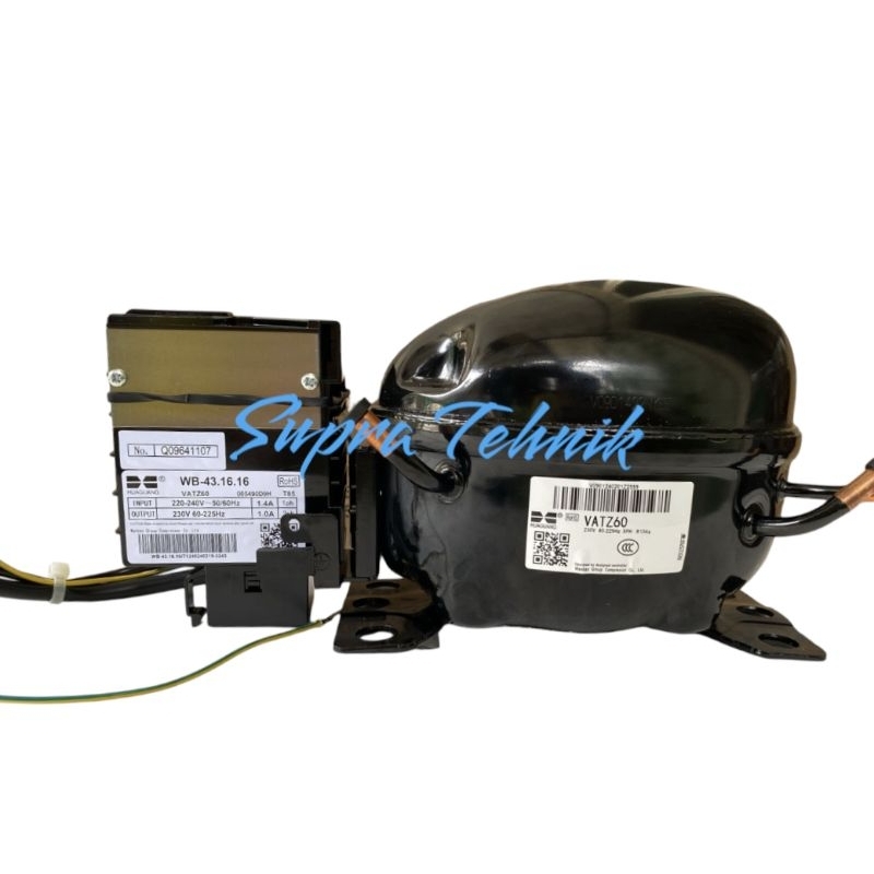 Jual kompresor kulkas inverter 1/5 vatz60 original | Shopee Indonesia