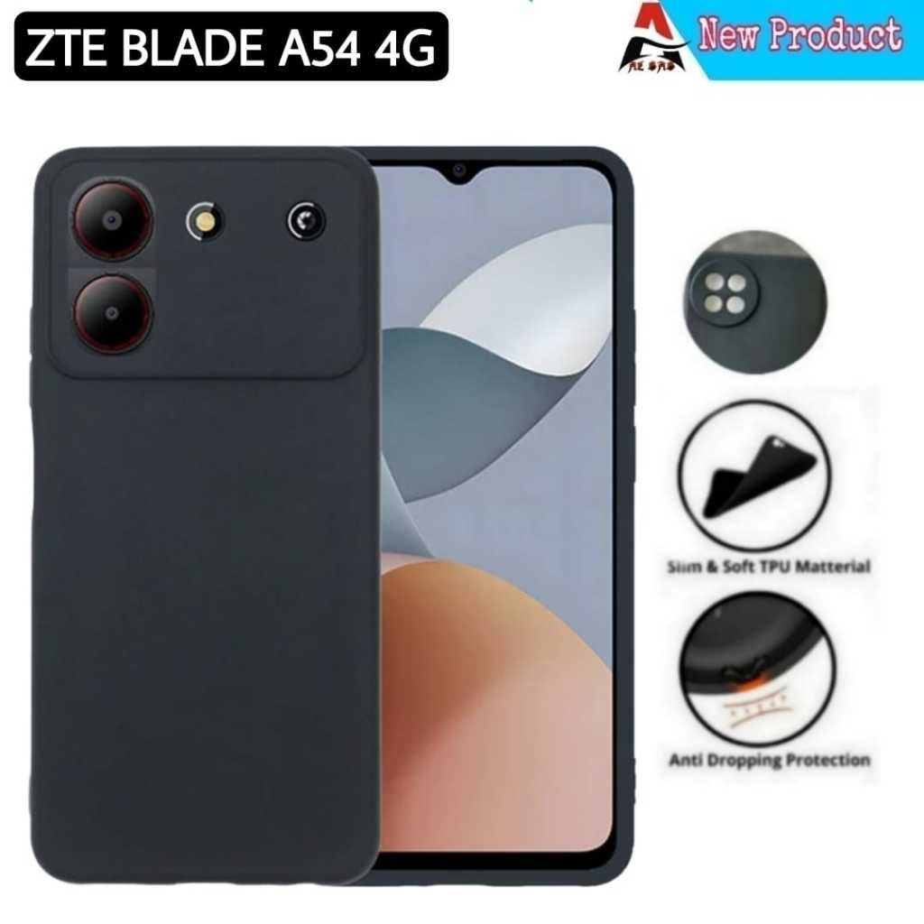 Jual Casing ZTE Blade A54 A55 A72 A52 V40 Vita Black Matte Ultra Slim ...