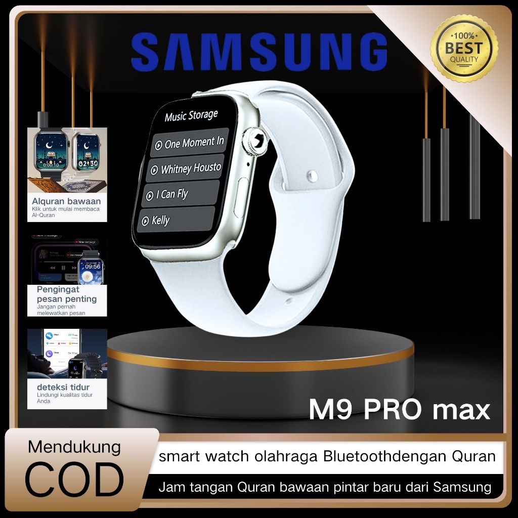 Jual 【 100% Original】Samsung M9 Pro Max smart watch 2.12"OLED Full ...