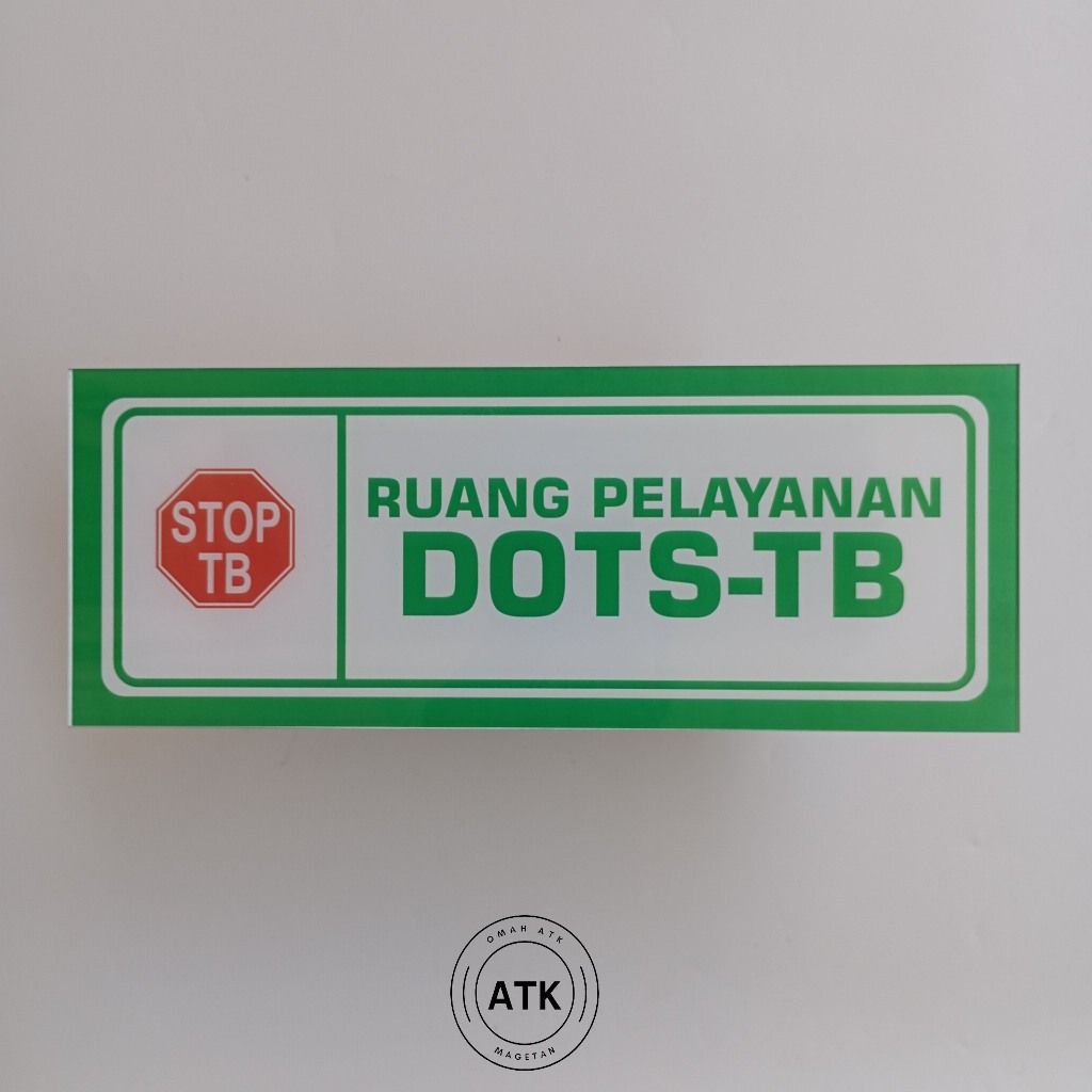 Jual Stiker Ruang Pelayanan DOTS-TB - Stop TB - Tuberkulosis - Toss TB ...