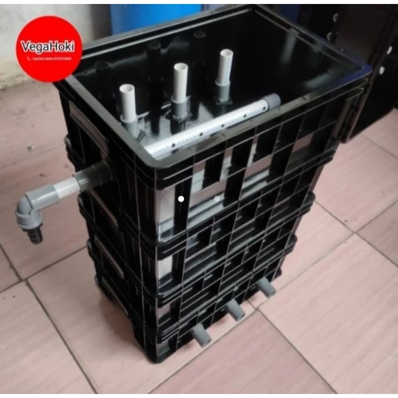 Jual TRICKLE FILTER KOLAM KOI BOX FILTER MINI - Hitam 4susun | Shopee ...