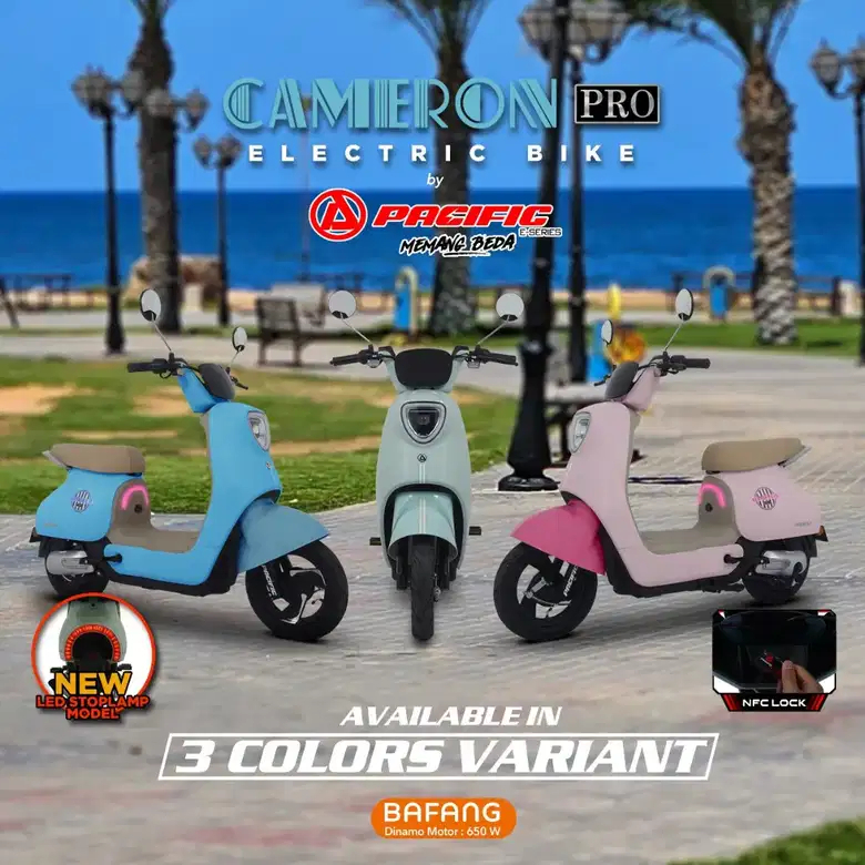 Jual Sepeda Listrik CAMERON / CAMERON PRO by Pacific E-Bike Electrik Bike Garansi Resmi | Shopee ...
