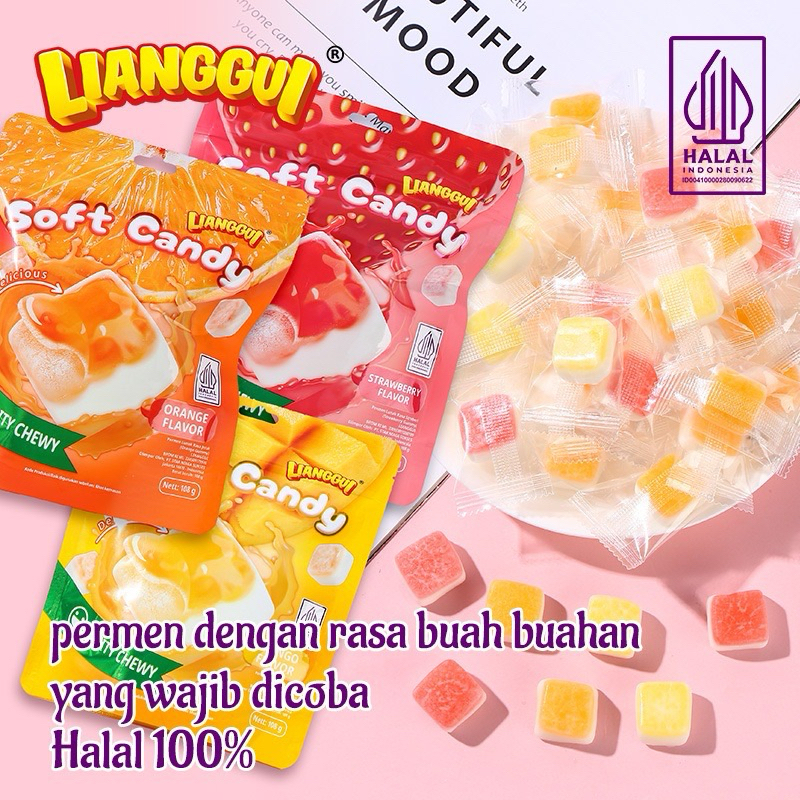 Jual [Halal] Lianggui Permen Lunak Soft Candy | Permen Lunak Rasa Buah ...