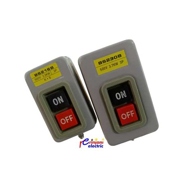 Jual FORT Power Push Button BS230B ON-OFF ON - OFF 3P 30A 3.7KW 3,7KW & BS216B ON-OF 3P 2.2KW ...