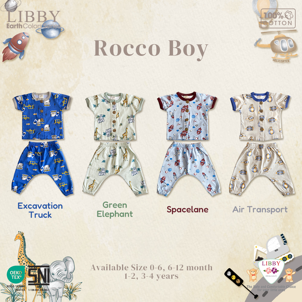 Jual MOMMYNME LIBBY BABY EARTH COLOUR ROCCO SET PANJANG BOY | Shopee ...