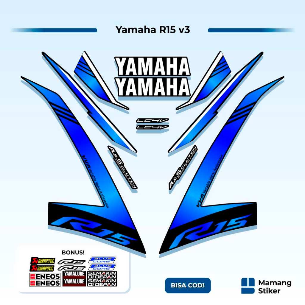 Jual Striping R15 v3 Variasi (1) Full Body Simple Yzf Keren 2017 2018 ...