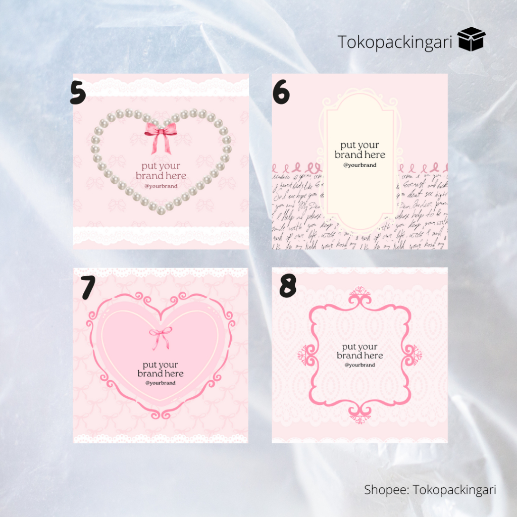 Jual Alas Packing | Coquette Series | FREE PLASTIK | Paper Aksesoris ...