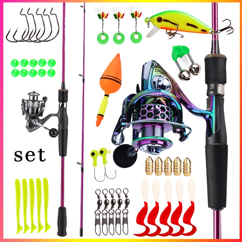 Jual Sougayilang Pancing set 13 + 1BB Spinning Fishing Reel Dengan ...