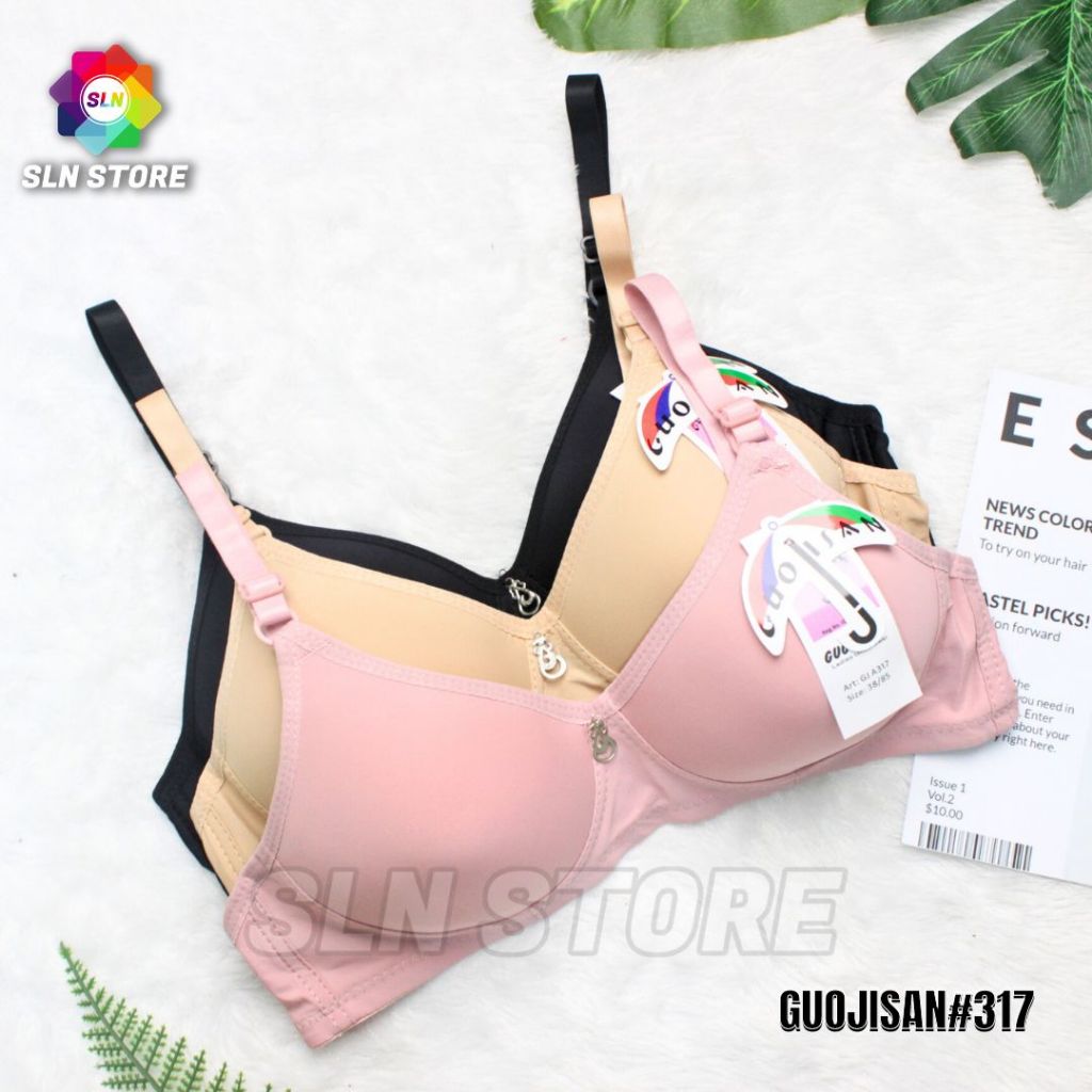 Jual (3Pcs) BRA WANITA TANPA KAWAT GUOJISAN SUPER SOFT BH POLOS PEREMPUAN CUP A | Shopee Indonesia