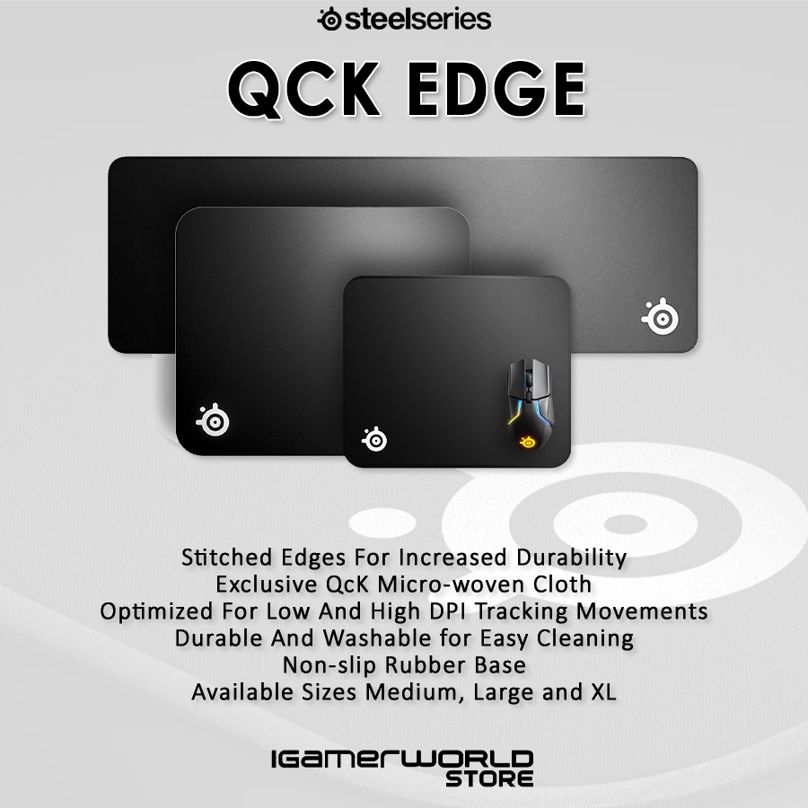 Jual Steelseries Qck EDGE Cloth Surface Gaming Mousepad | Shopee Indonesia