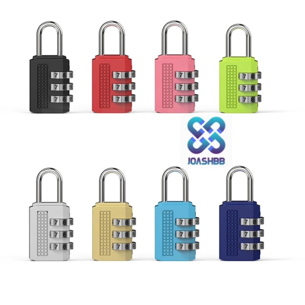 Jual Gembok Mini Kombinasi 3 Kode Resettable / Number Lock Koper ...