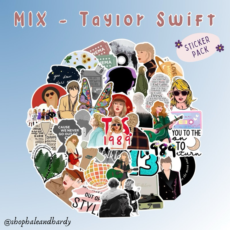 Jual Taylor Swift Sticker Pack - MIX | Stiker TS Swiftie | Shopee Indonesia