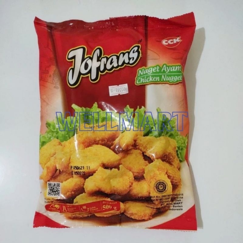 Jual Jofrans Chicken Nugget 500g Naget Ayam Bentuk Love Frozen Food ...