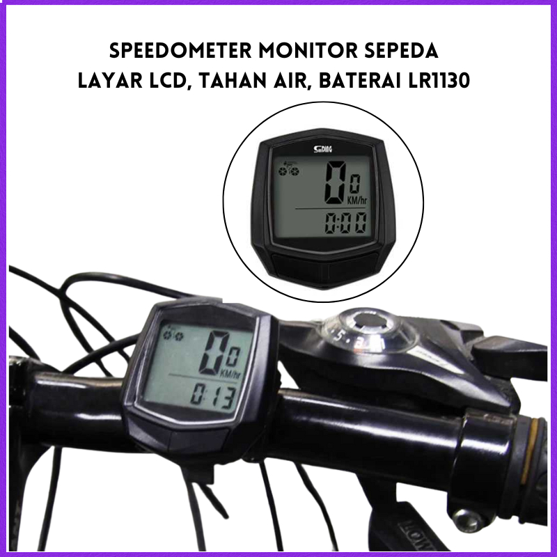 Jual COD Inbike Speedometer Sepeda 14 Function LCD Display Bicycle ...