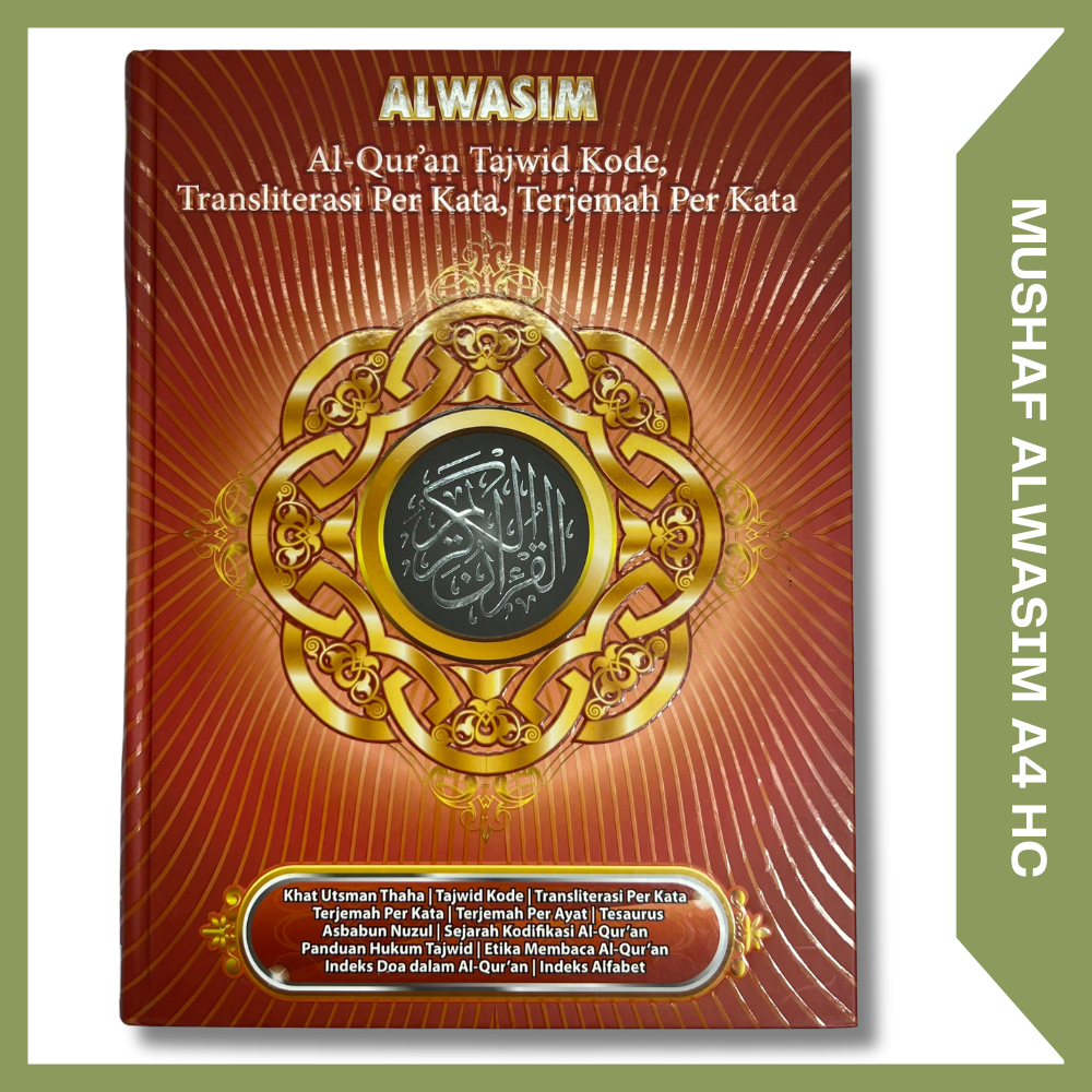 Jual Al Quran Terjemah Tajwid Perkata Al Wasim A4 HC Alquran Transliterasi Warna Murah Quran ...