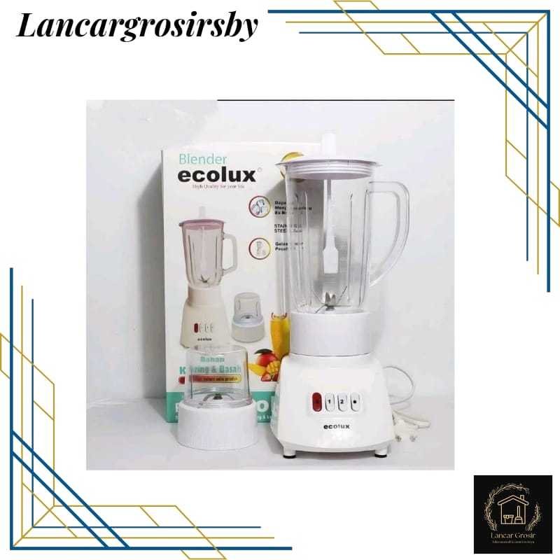 Jual (LGS) Blender Ecolux 2in1 Bahan Plastik Low Watt Dengan Grinder 6 ...