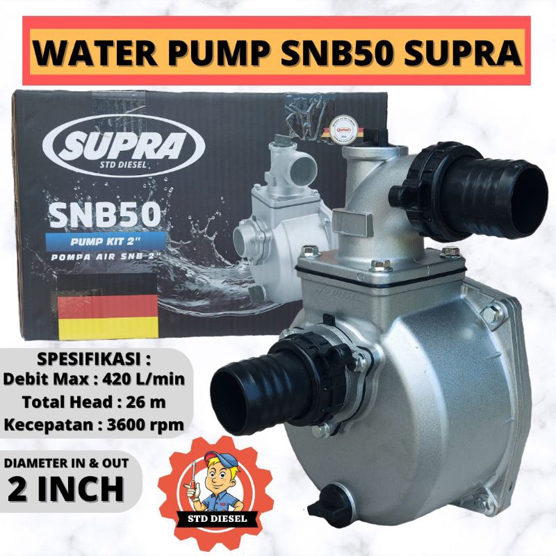 Jual WATER PUMP BODY SNB50 2" MERK SUPRA BADAN POMPA AIR UNTUK POMPA 2 INCH ALKON SNB 50 POMPA ...
