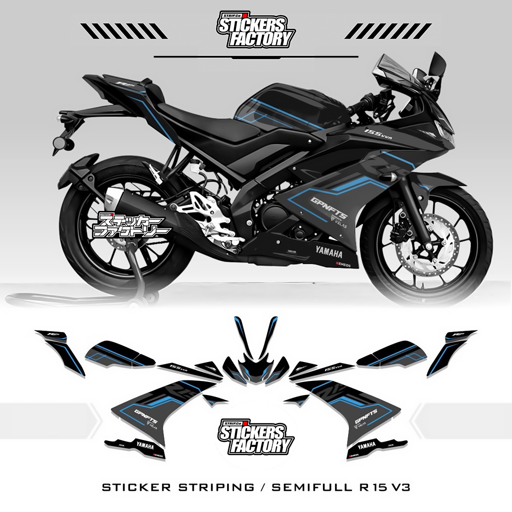 Jual STIKER STICKER STRIPING YAMAHA R15 V3 / MOTIF 20 / R15 MOTIF GRAPH ...