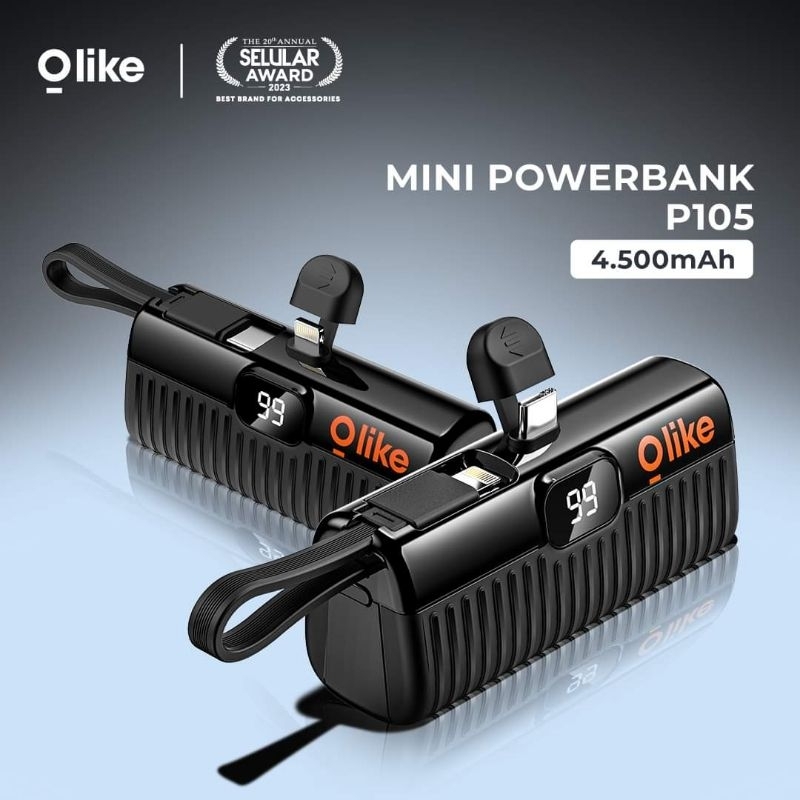 Jual Olike P105 Mini Powerbank 4.500mAh P105L Lightning P105C Type C ...