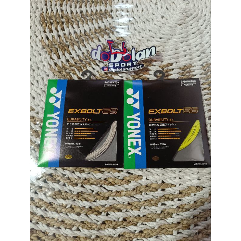 Jual PASANG Senar Yonex Exbolt 68 JP Original Japan | Shopee Indonesia