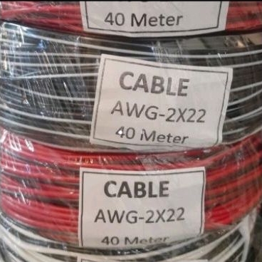 Jual kabel awg 2x22 1 roll 40 meter | Shopee Indonesia