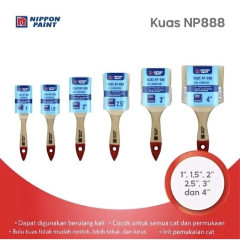 Jual Kuas Nippon-kuas cat Nippon paint-kuat Nippon paint np 888 ...