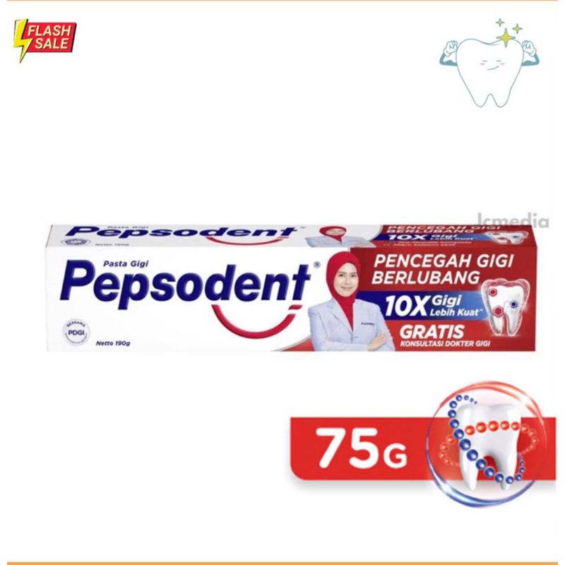 Jual Pepsodent Pasta Gigi Merah Putih 75g | Shopee Indonesia