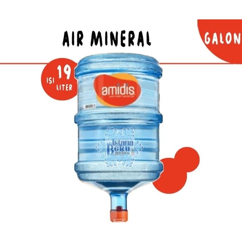 Jual AMIDIS GALON PLUS ISI/AIR MINERAL GALON/AMIDIS 19 LITER | Shopee ...